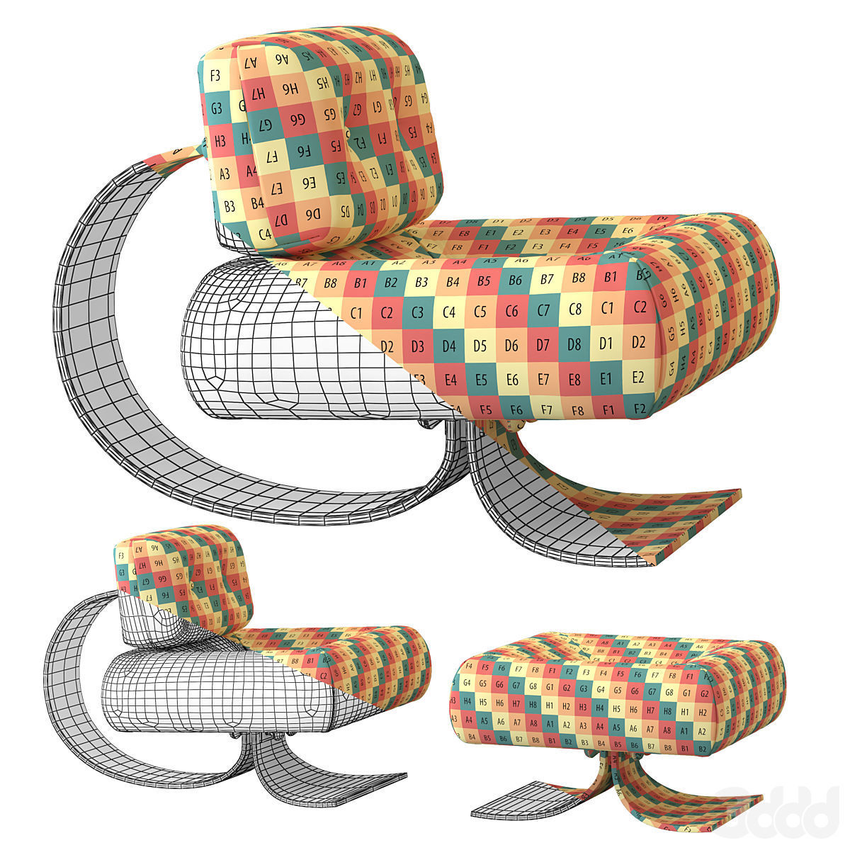 Alta Lounge Chair 3D model | CGTrader