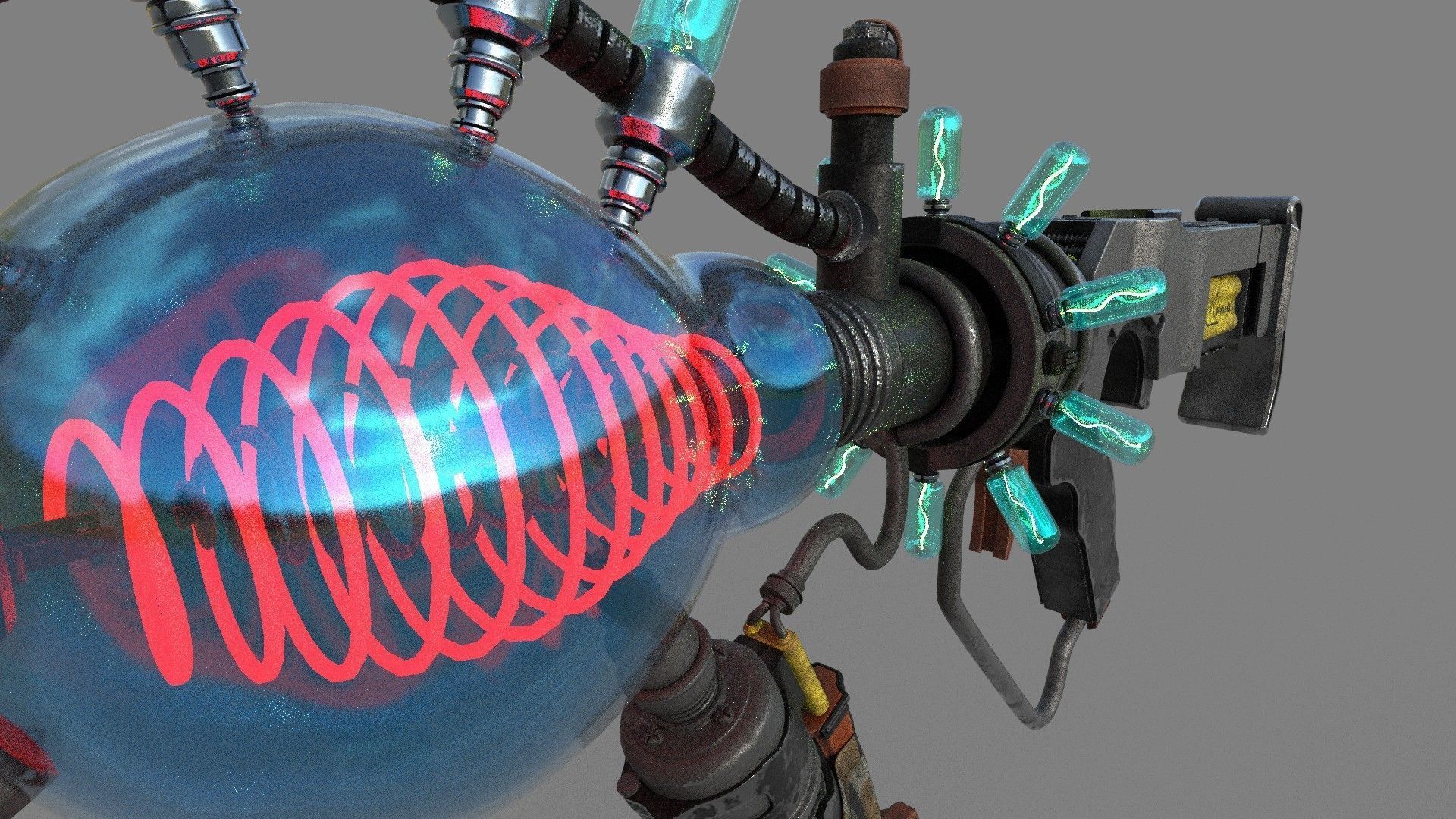 Mad Science Gun 3D model | CGTrader