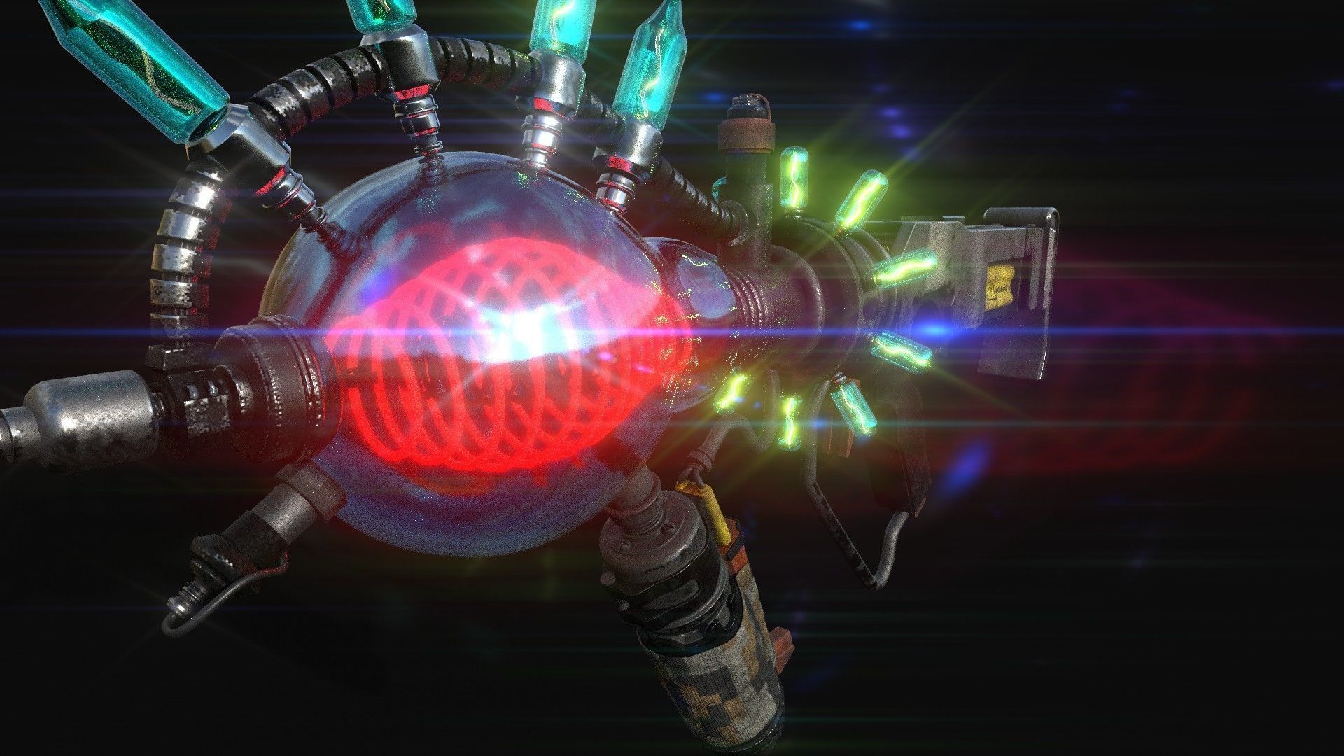 Mad Science Gun 3D model | CGTrader