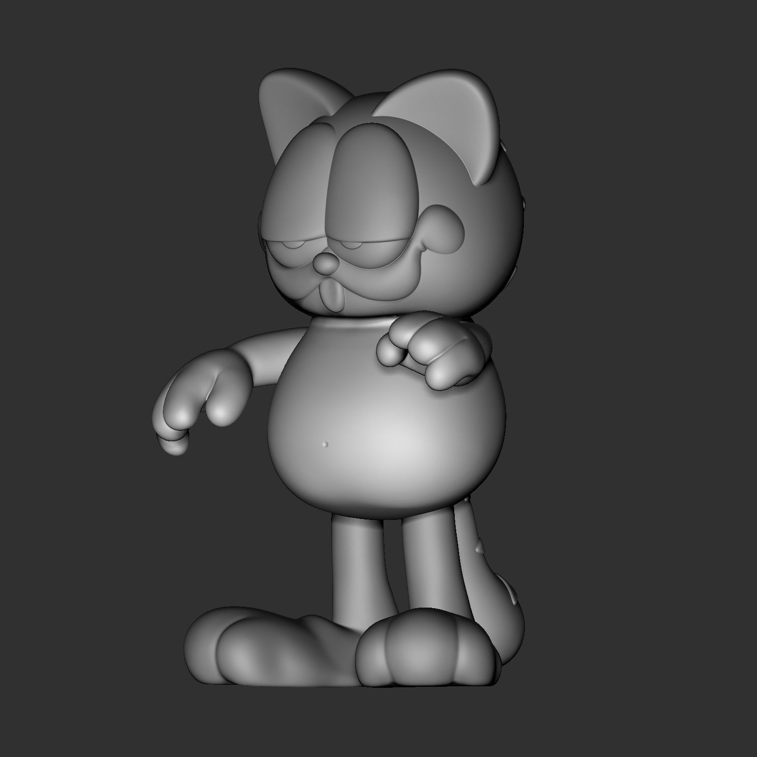 Garfield 3D Print Model 3D model 3D printable | CGTrader
