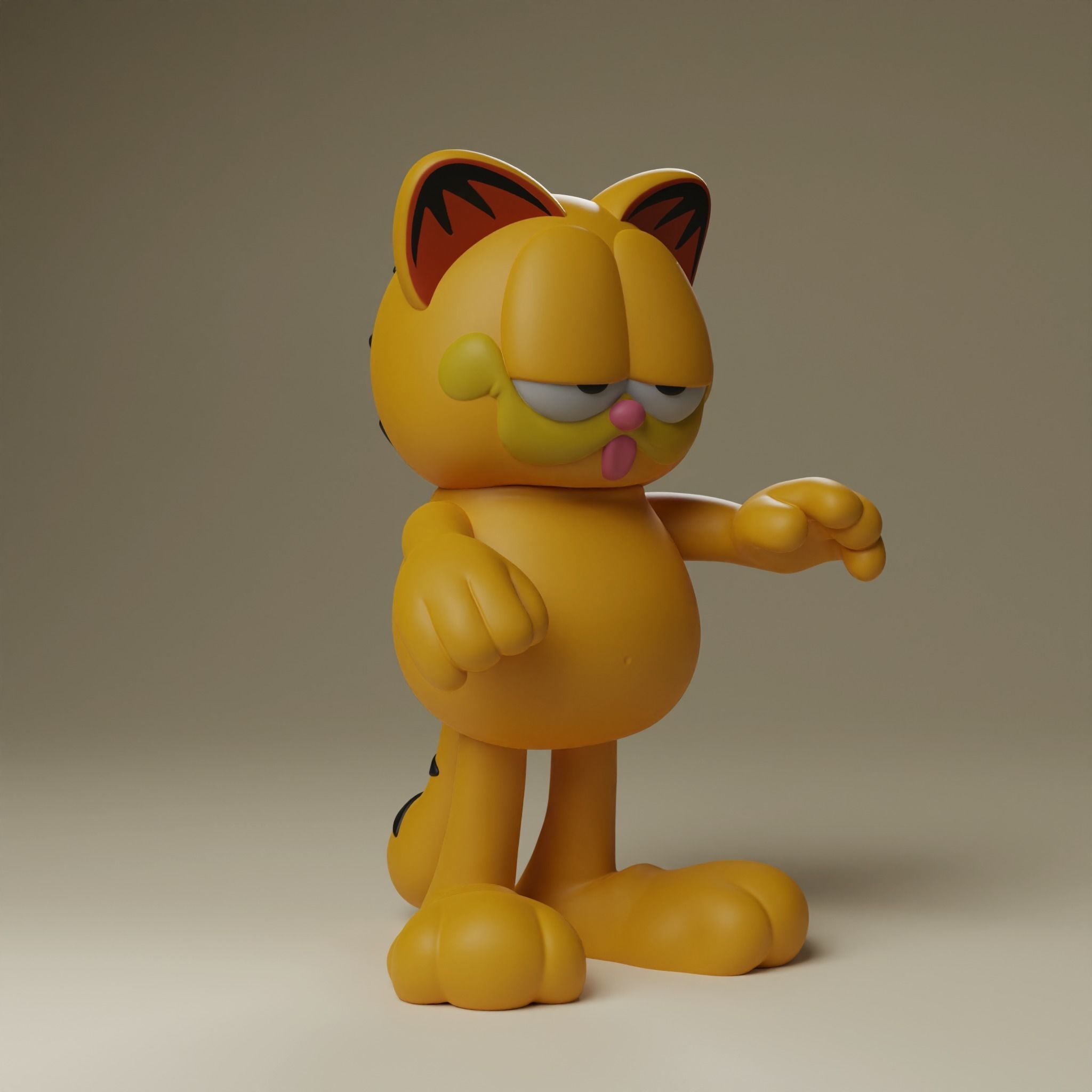 Garfield 3D Print Model 3D model 3D printable | CGTrader