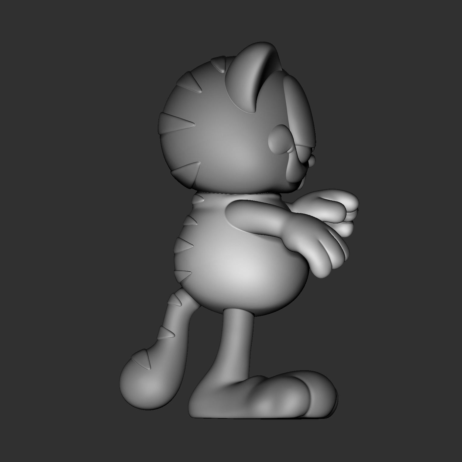 Garfield 3D Print Model 3D model 3D printable | CGTrader