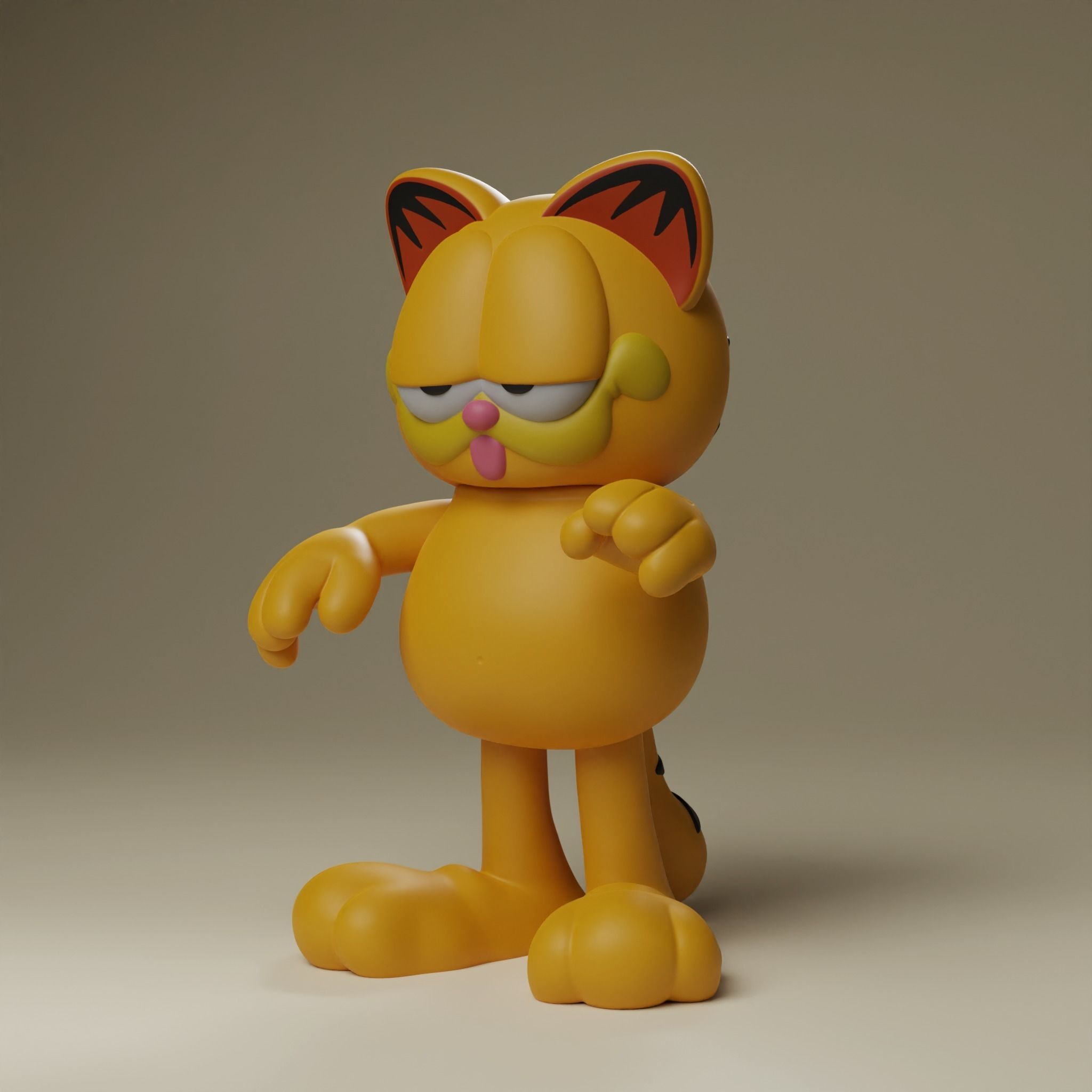 Garfield 3D Print Model 3D model 3D printable | CGTrader