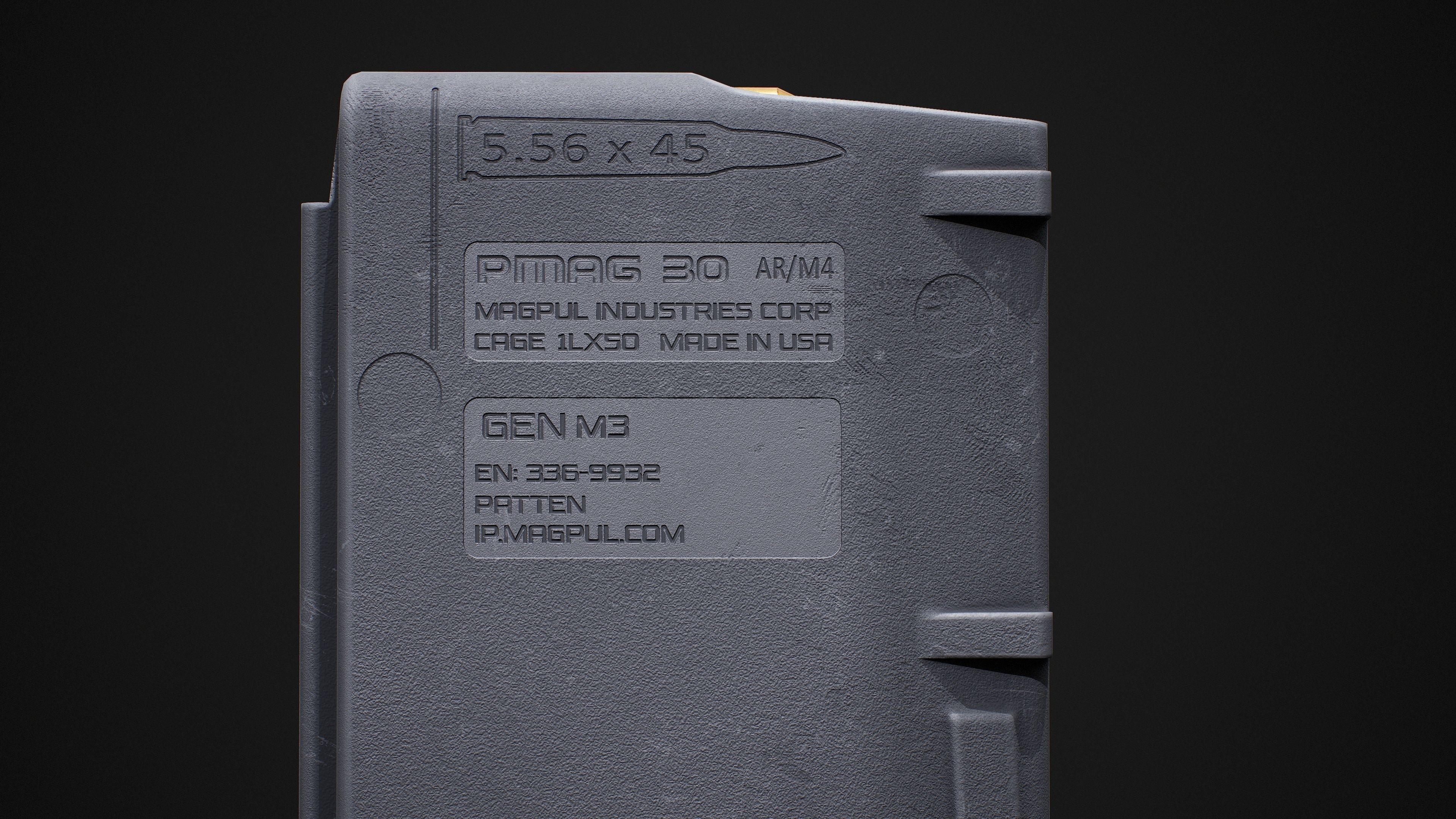 3D model Magpul Pmag Magazine For AR-M4 VR / AR / low-poly | CGTrader