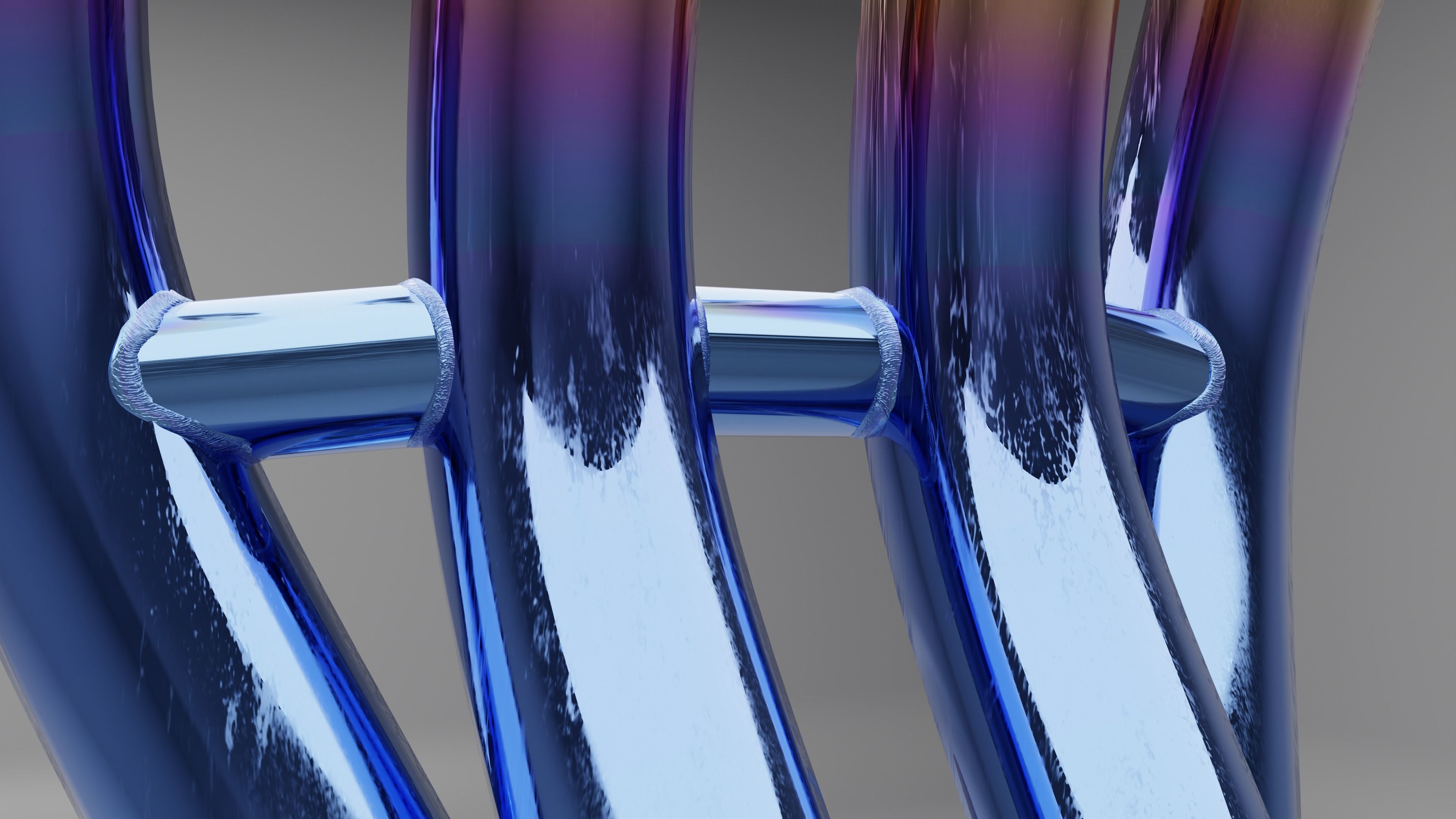 Blue Exhaust Motorbike ZX 3D model | CGTrader