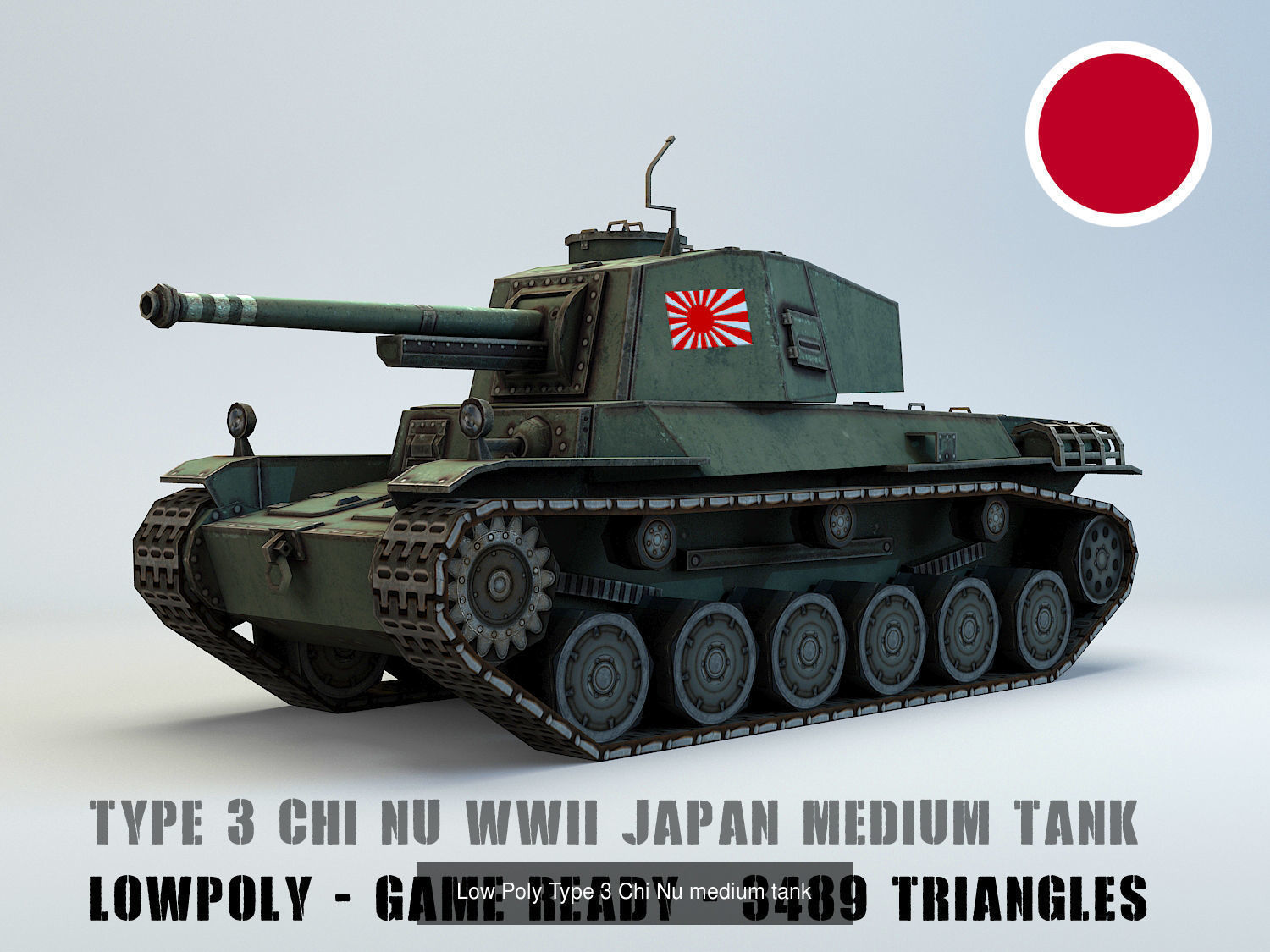 Low Poly Japan IJA WW2 warfare collection VR / AR / low-poly | CGTrader