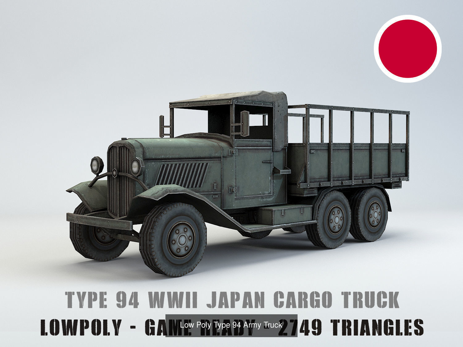Low Poly Japan IJA WW2 warfare collection VR / AR / low-poly | CGTrader
