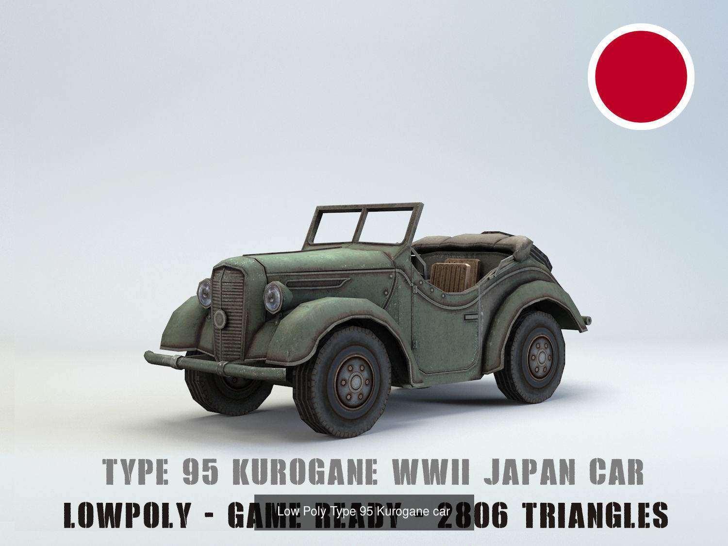 Low Poly Japan IJA WW2 warfare collection VR / AR / low-poly | CGTrader