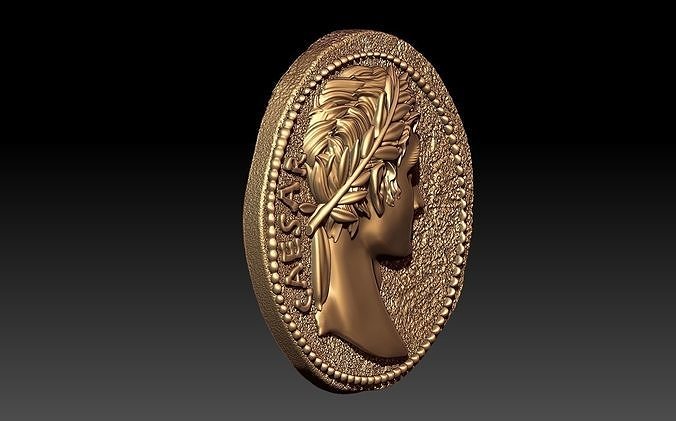 CAESAR COIN 3D model 3D printable | CGTrader