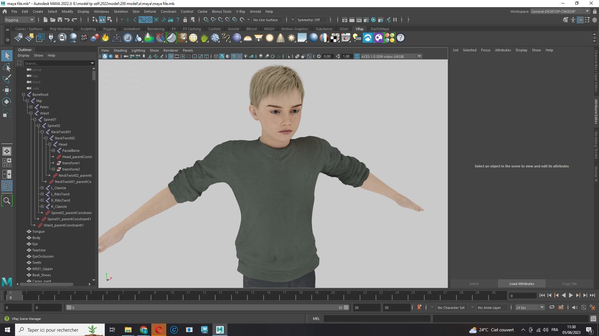 3D model HENRY-Playful Kid Realistic Child Boy VR / AR / low-poly ...