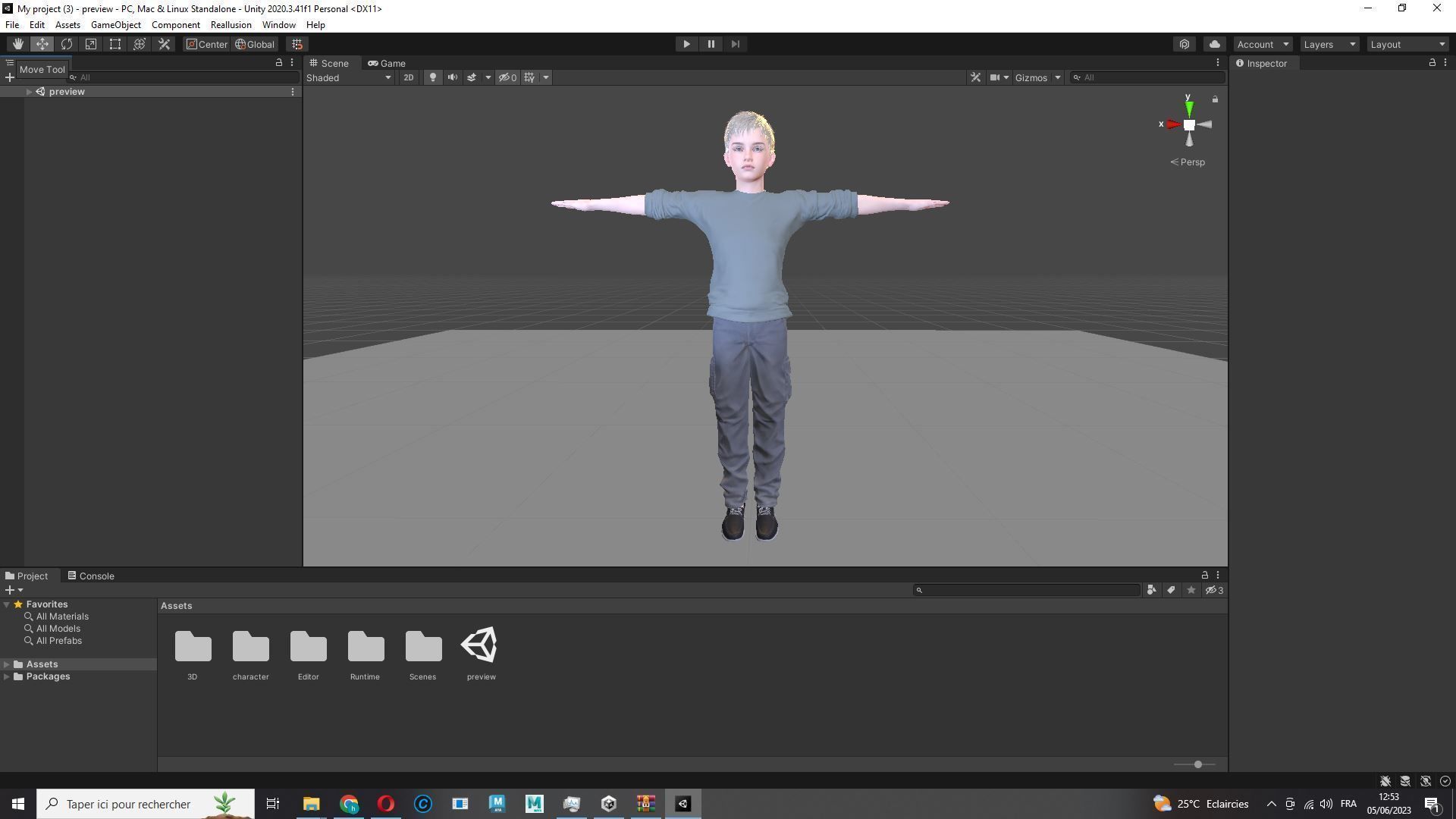3D model HENRY-Playful Kid Realistic Child Boy VR / AR / low-poly ...