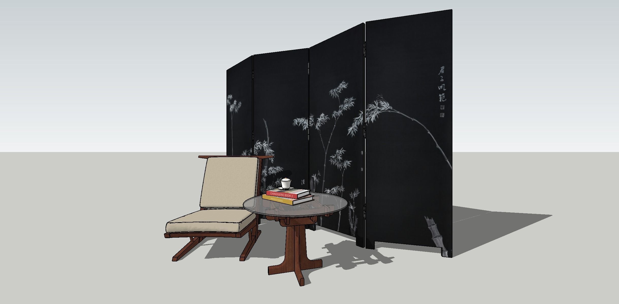 3D model DOUGONG READING ARMCHAIR VR / AR / low-poly | CGTrader