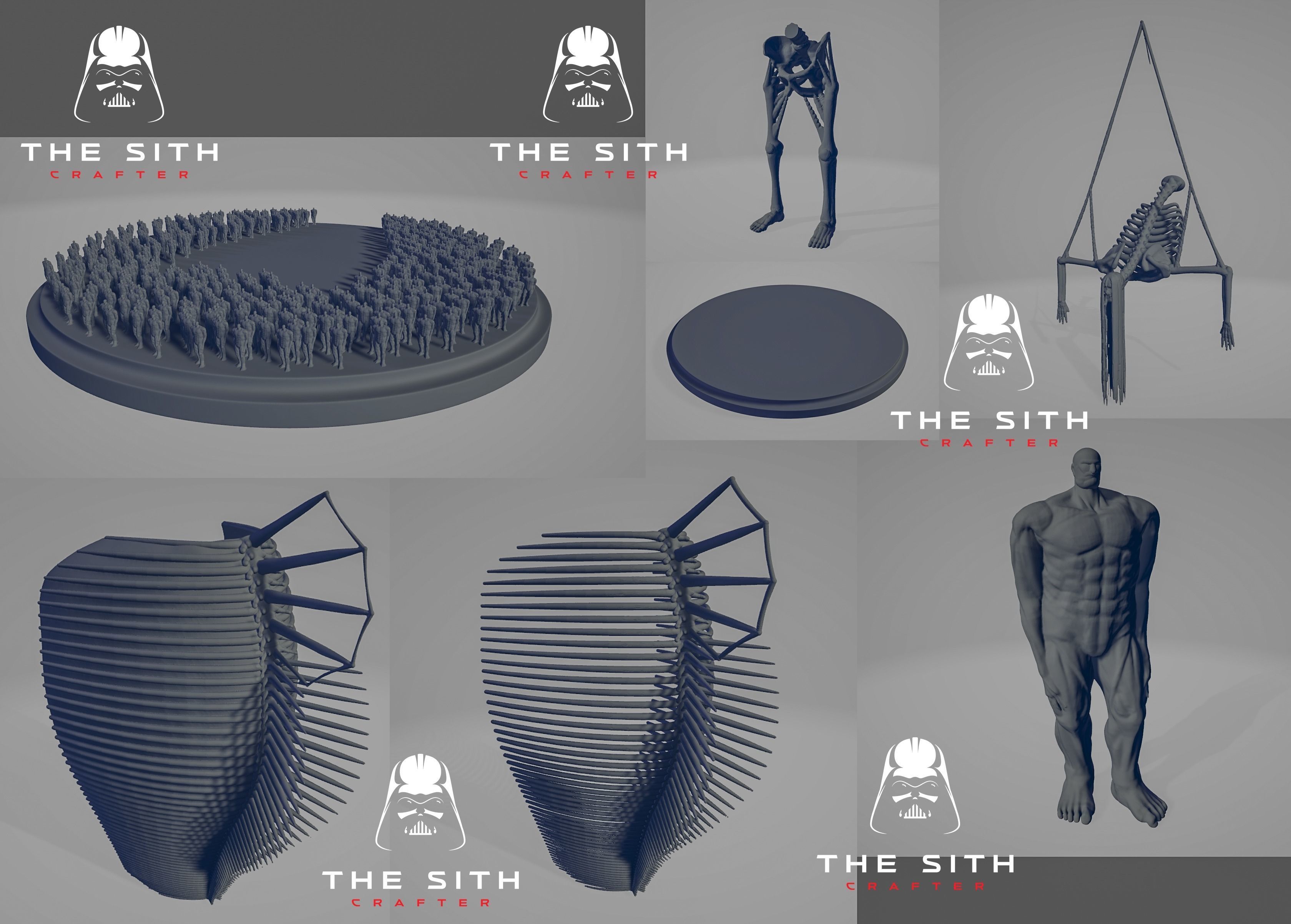 Eren Founding Titan Rumbling Diorama STL 3D model 3D printable | CGTrader