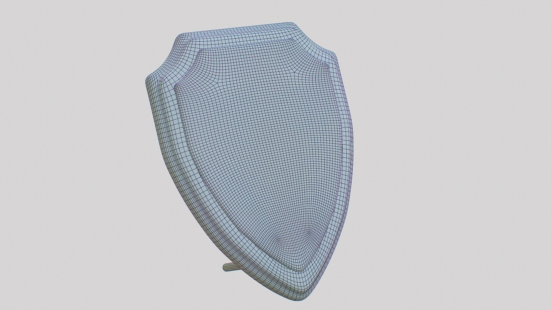 3D model Polished Wood Plaque Sheild VR / AR / low-poly | CGTrader