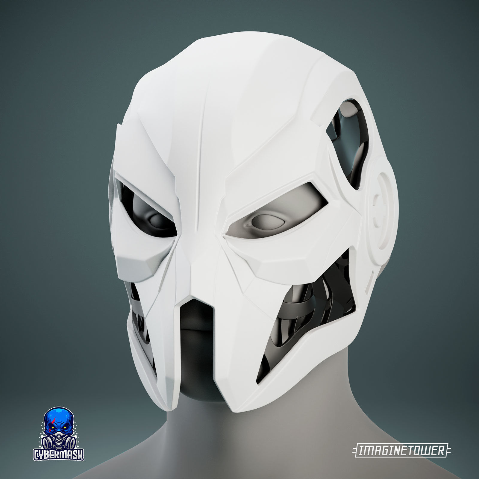Sci-fi Cyberpunk Cosplay Mask 3D model 3D printable | CGTrader