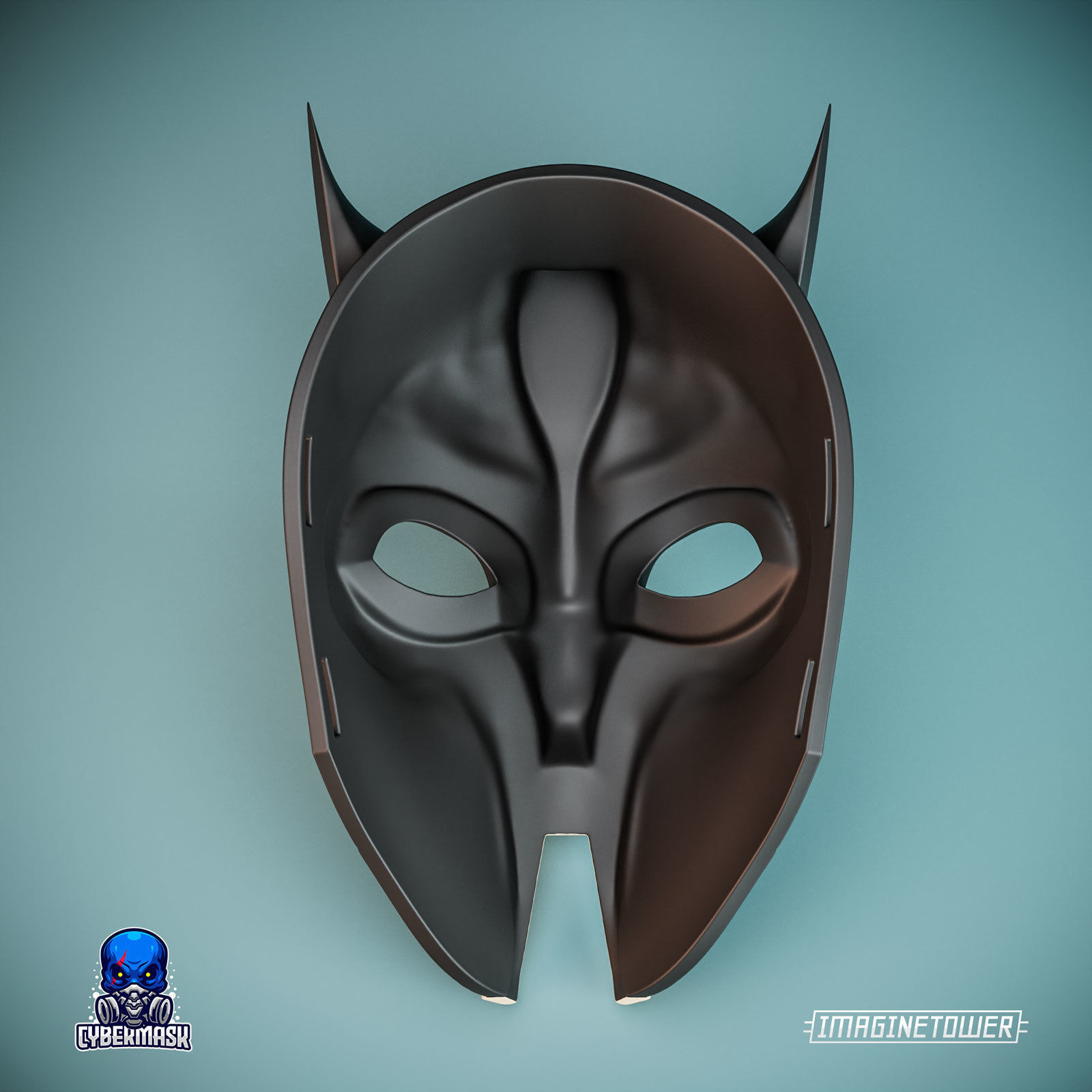 Asian Demon Cosplay Mask 3D model 3D printable | CGTrader