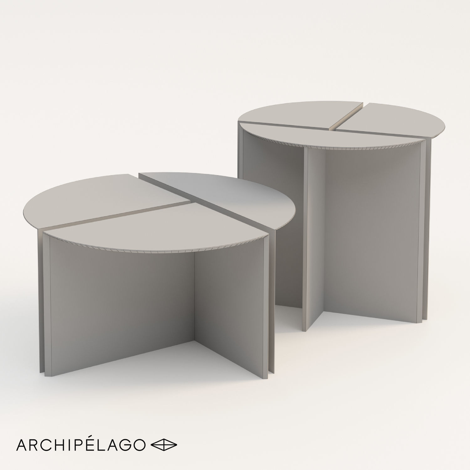 Coffee tables KALIMANTAN Archipelago 3D model | CGTrader