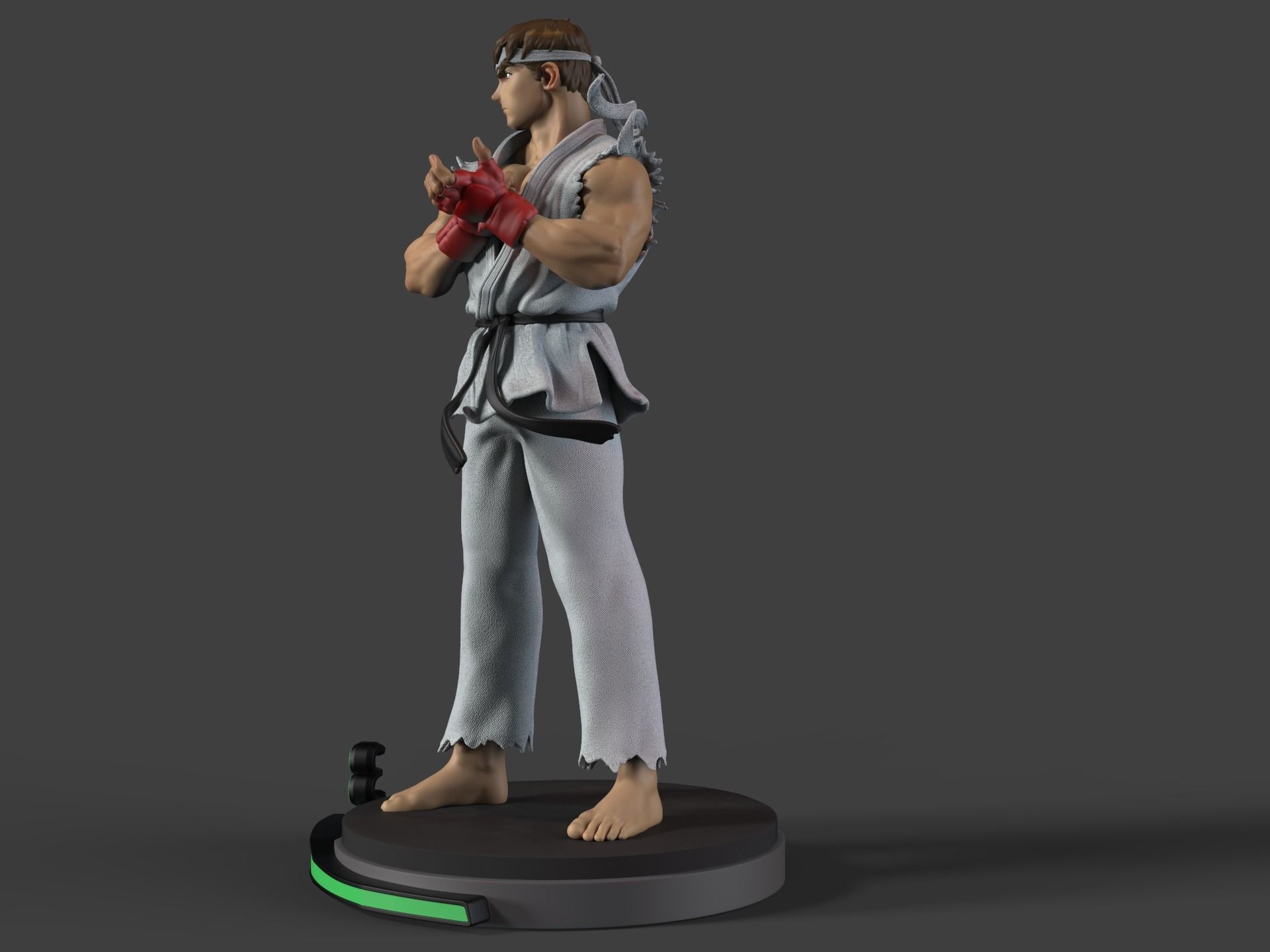 Ryu Street Fighter Alpha 3D model 3D printable | CGTrader