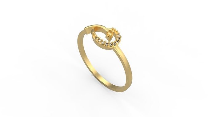 Minimalist Ring 685 3D model 3D printable | CGTrader