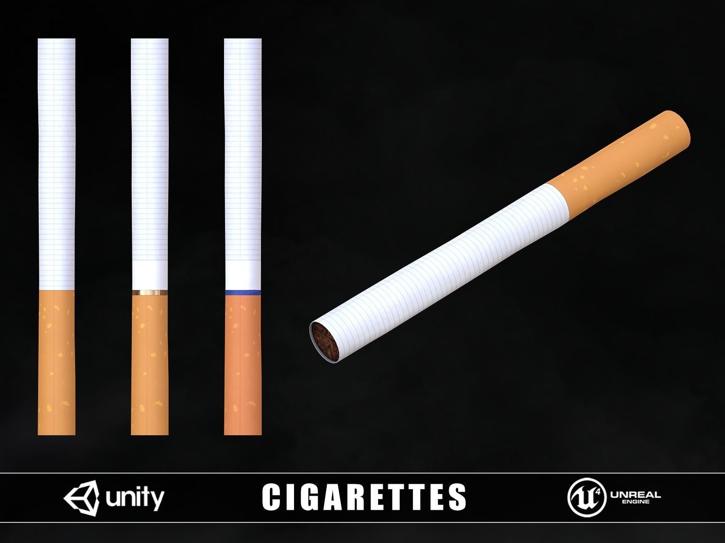3D model Cigarettes VR / AR / low-poly | CGTrader