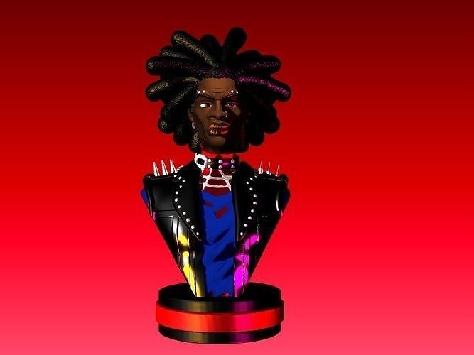 SPIDER PUNK HOBIE BROWN UNMASKED SPIDERMAN 3D model 3D printable | CGTrader