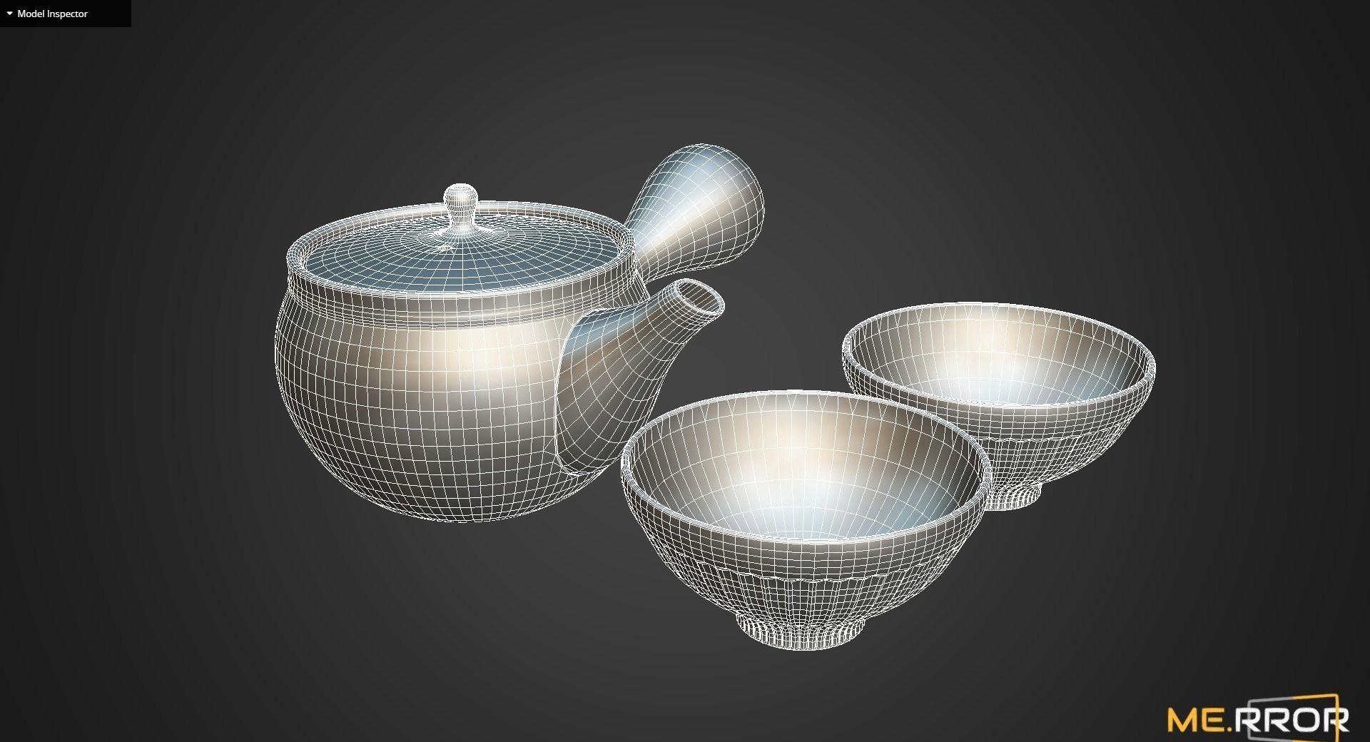 3D model Game Ready Korean Teapot Set VR / AR / low-poly | CGTrader