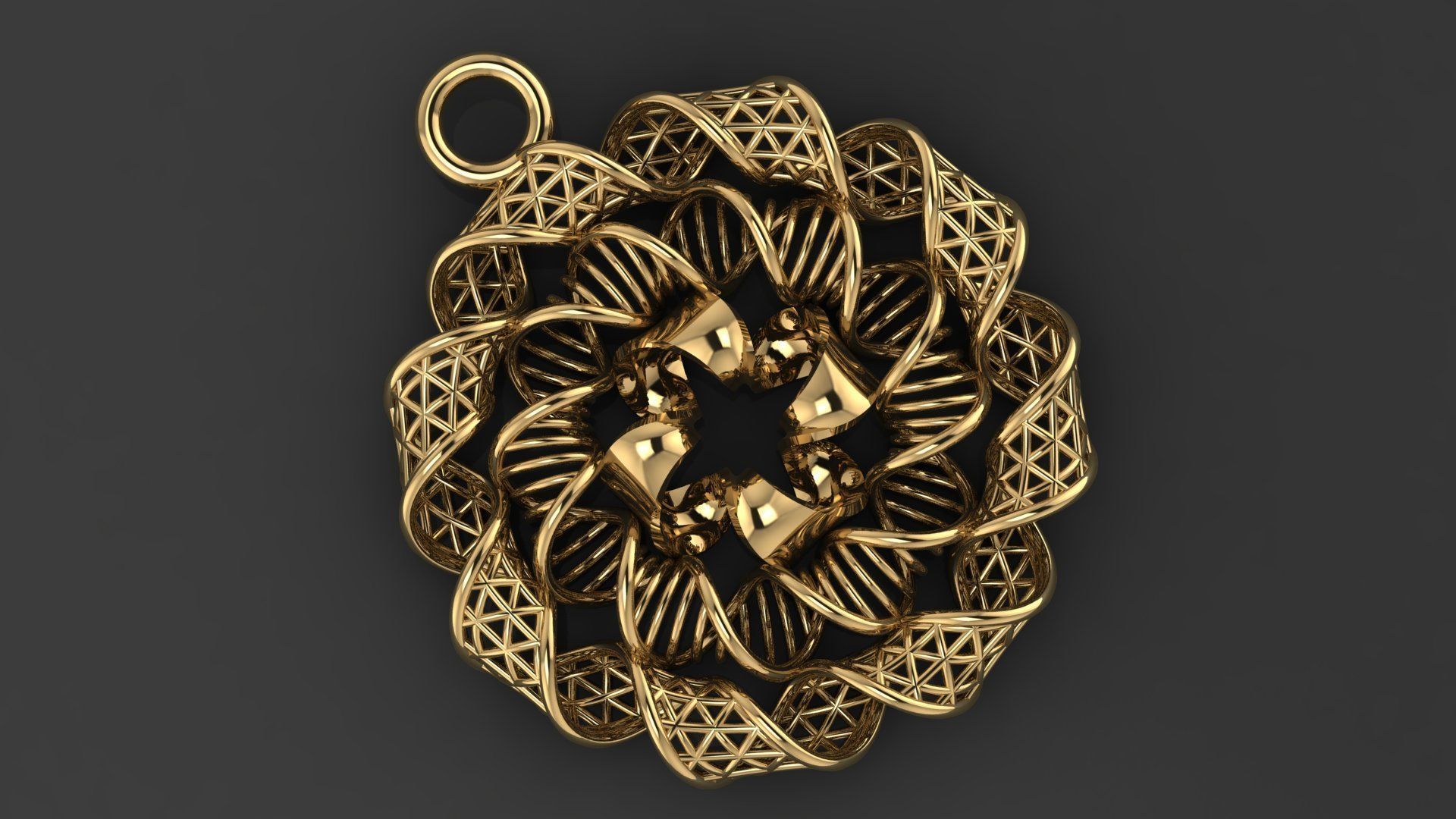 Locket and Rings 3D model | CGTrader