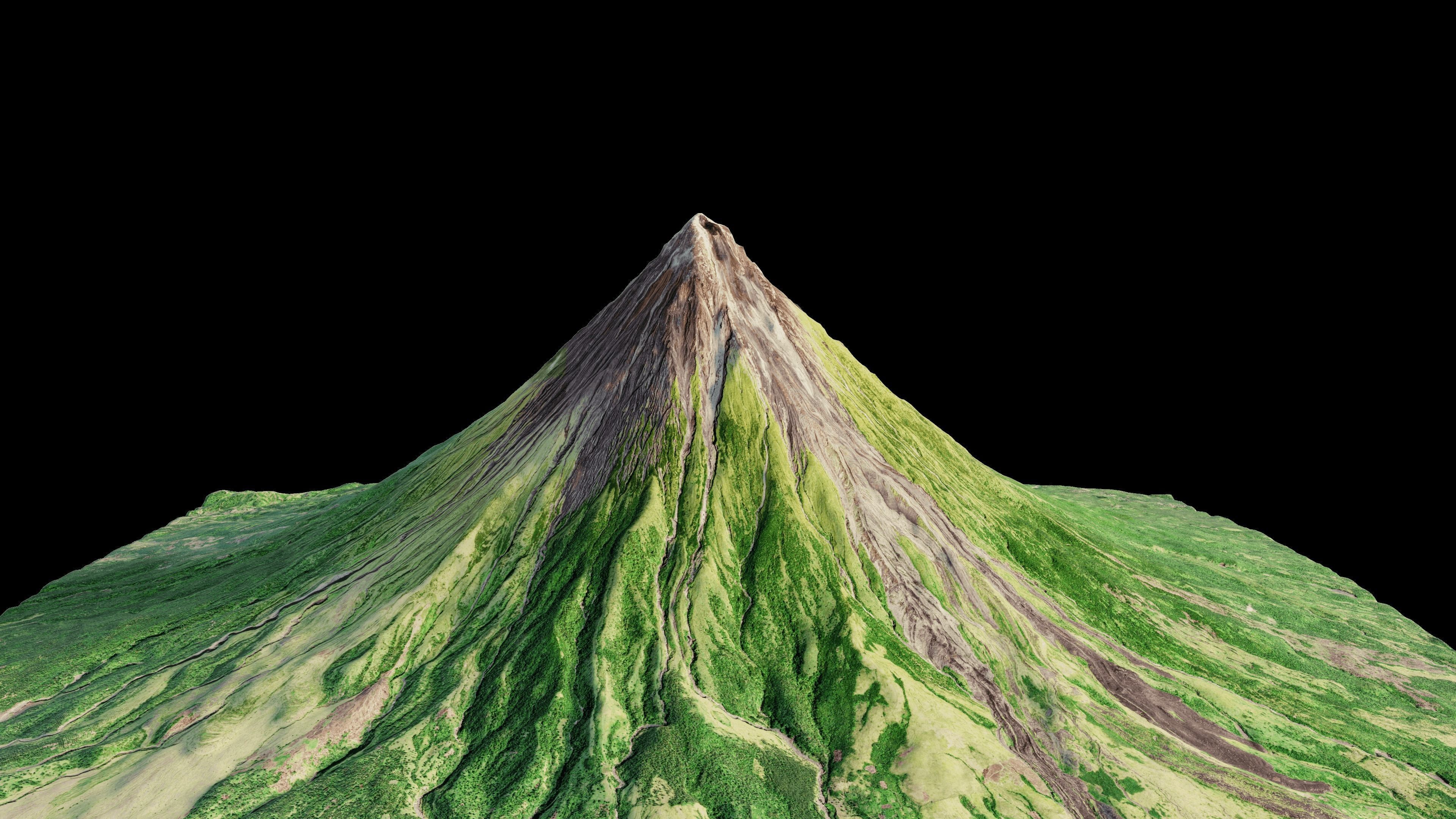 Mayon Volcano 3d Terrain model 3D model | CGTrader