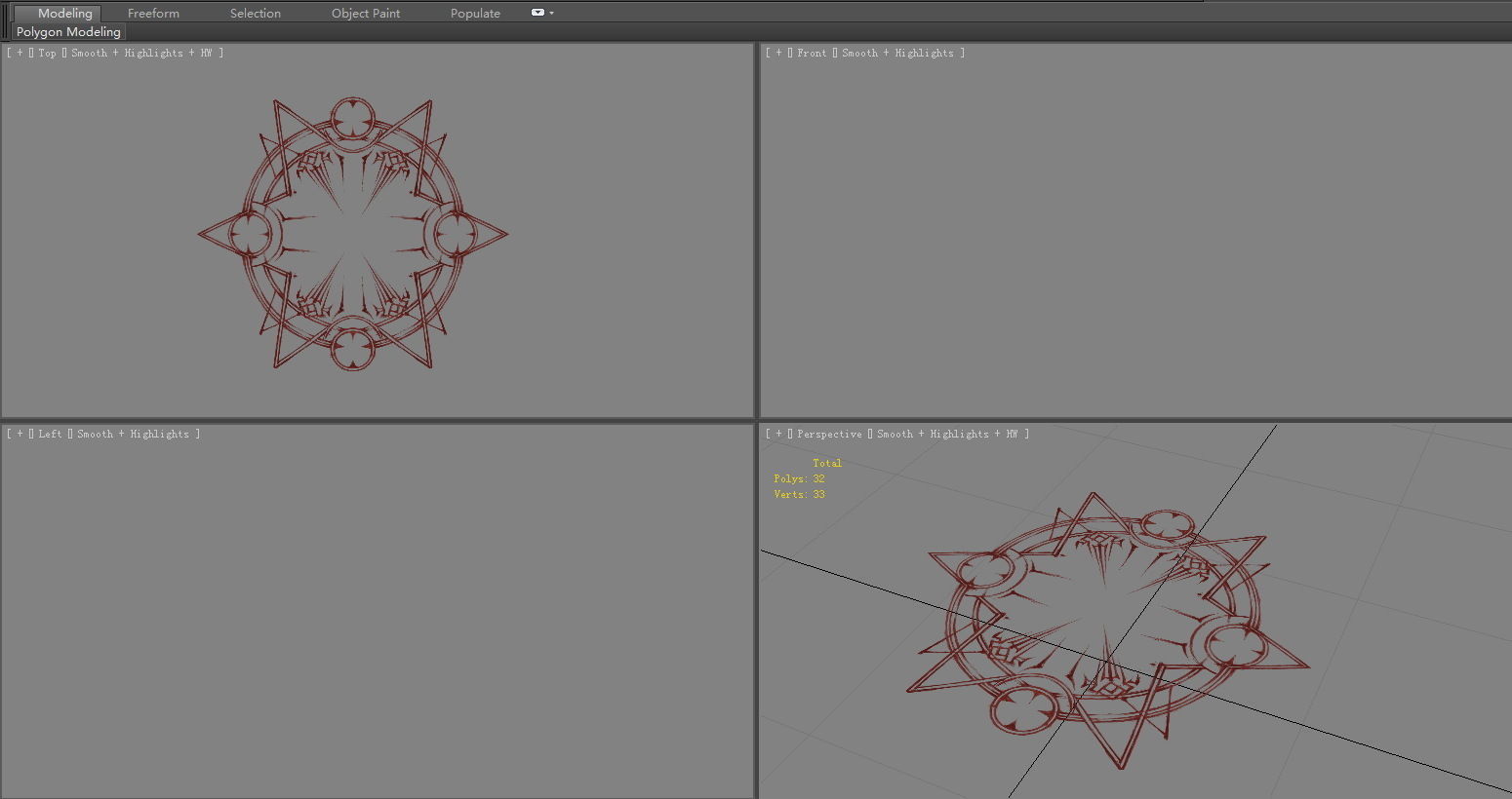 3D model Dark Magic Seal - Summon the undead VR / AR / low-poly | CGTrader