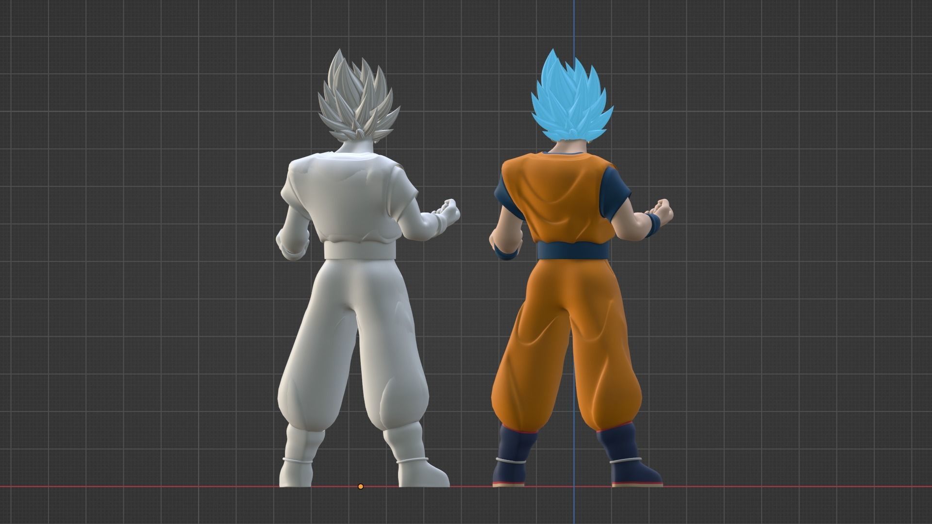 Goku Super Saiyan - Dragonball Z 3D model rigged | CGTrader