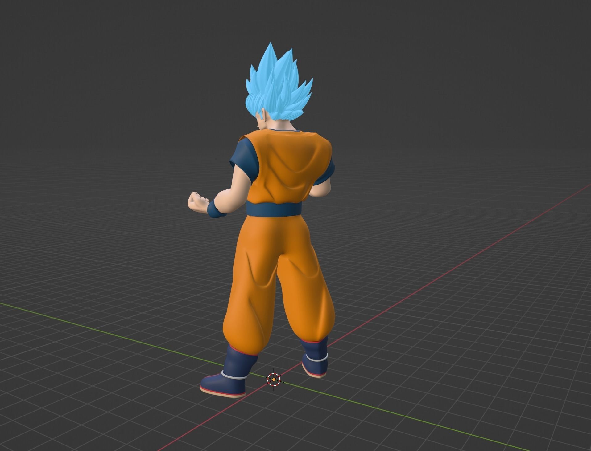 Goku Super Saiyan - Dragonball Z 3D model rigged | CGTrader