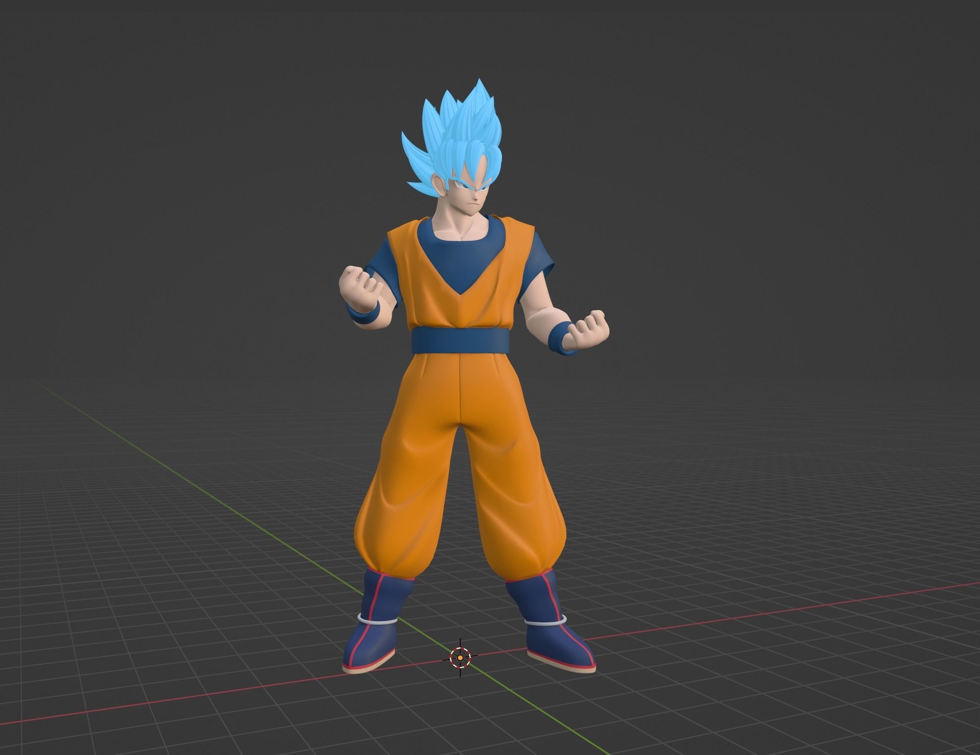 Goku Super Saiyan - Dragonball Z 3D model rigged | CGTrader