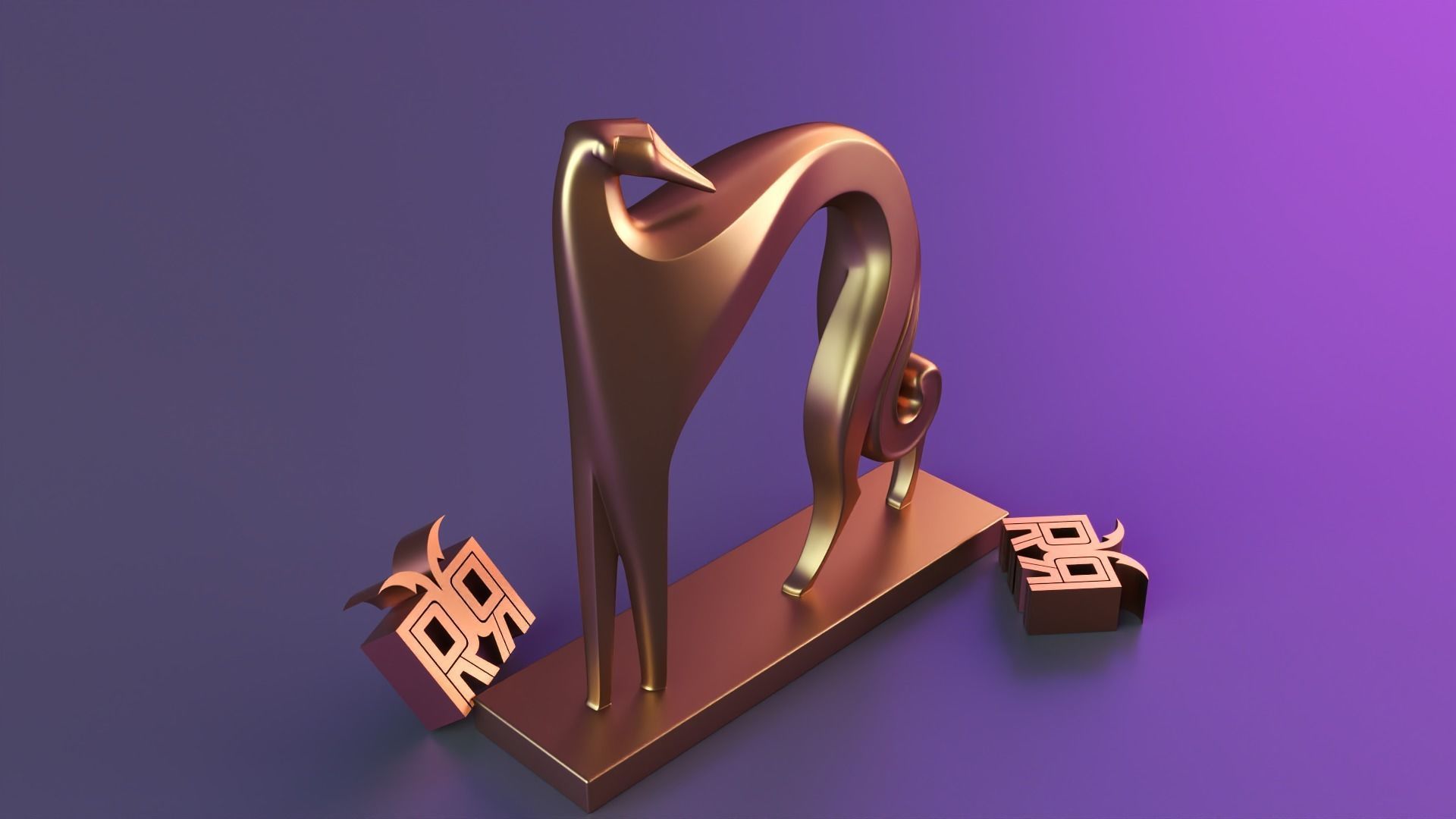 Modern decor 3D model 3D printable | CGTrader