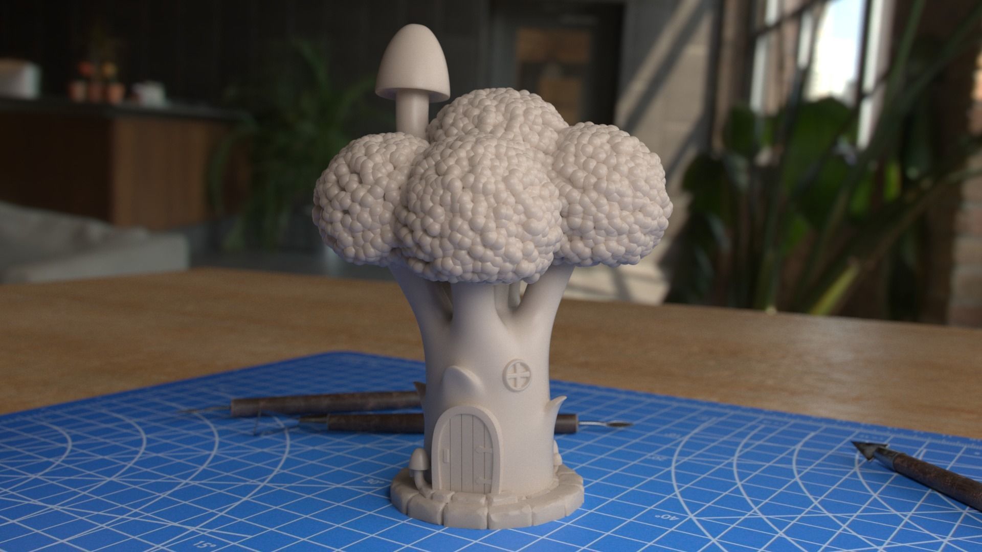 Broccoli House 3D model 3D printable | CGTrader