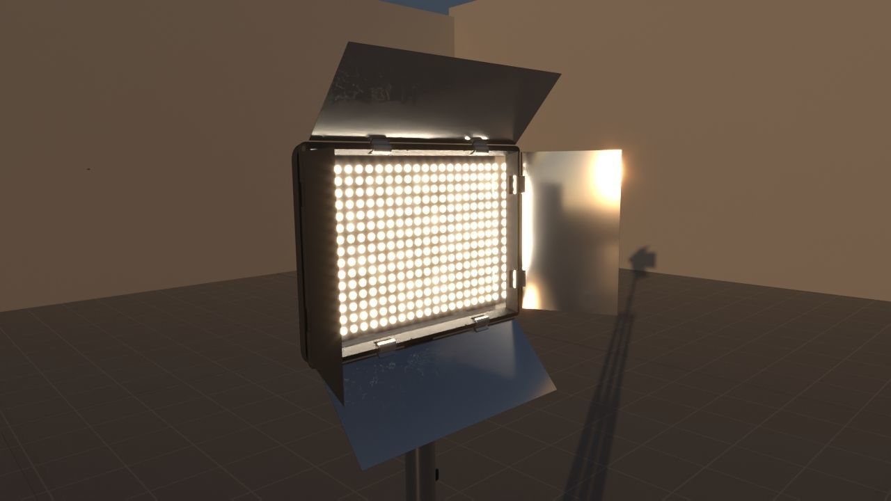 Studio Lights 3D model animated rigged | CGTrader