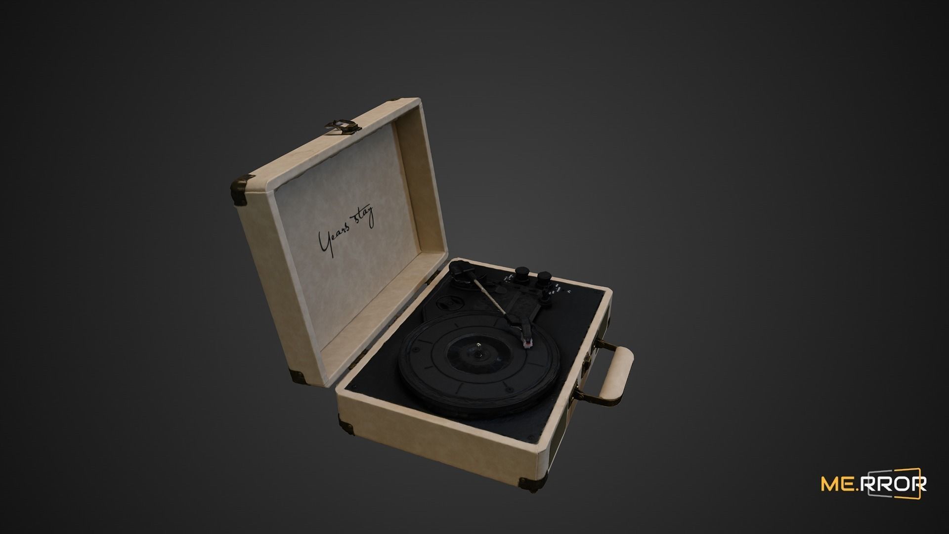 Vintage Turntable LP Player 3D model | CGTrader