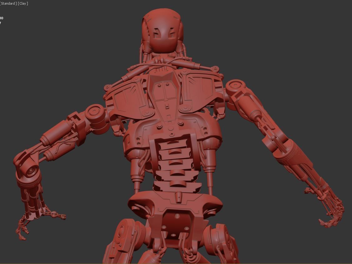 Terminator T-800 Endoskeleton T1 V4 3D model 3D printable | CGTrader