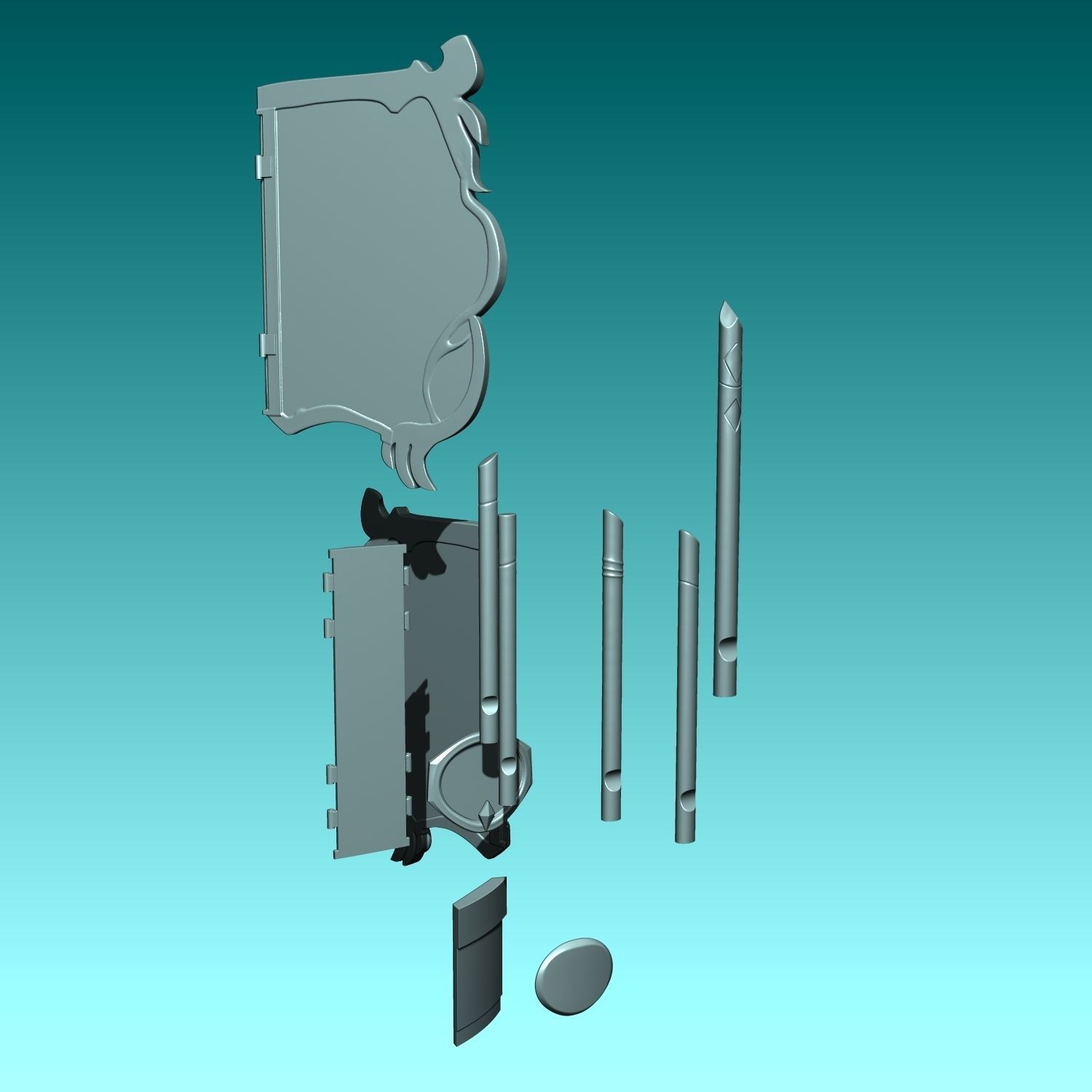 Genshin Impact The Widsith Book Cover for cosplay 3D model 3D printable ...