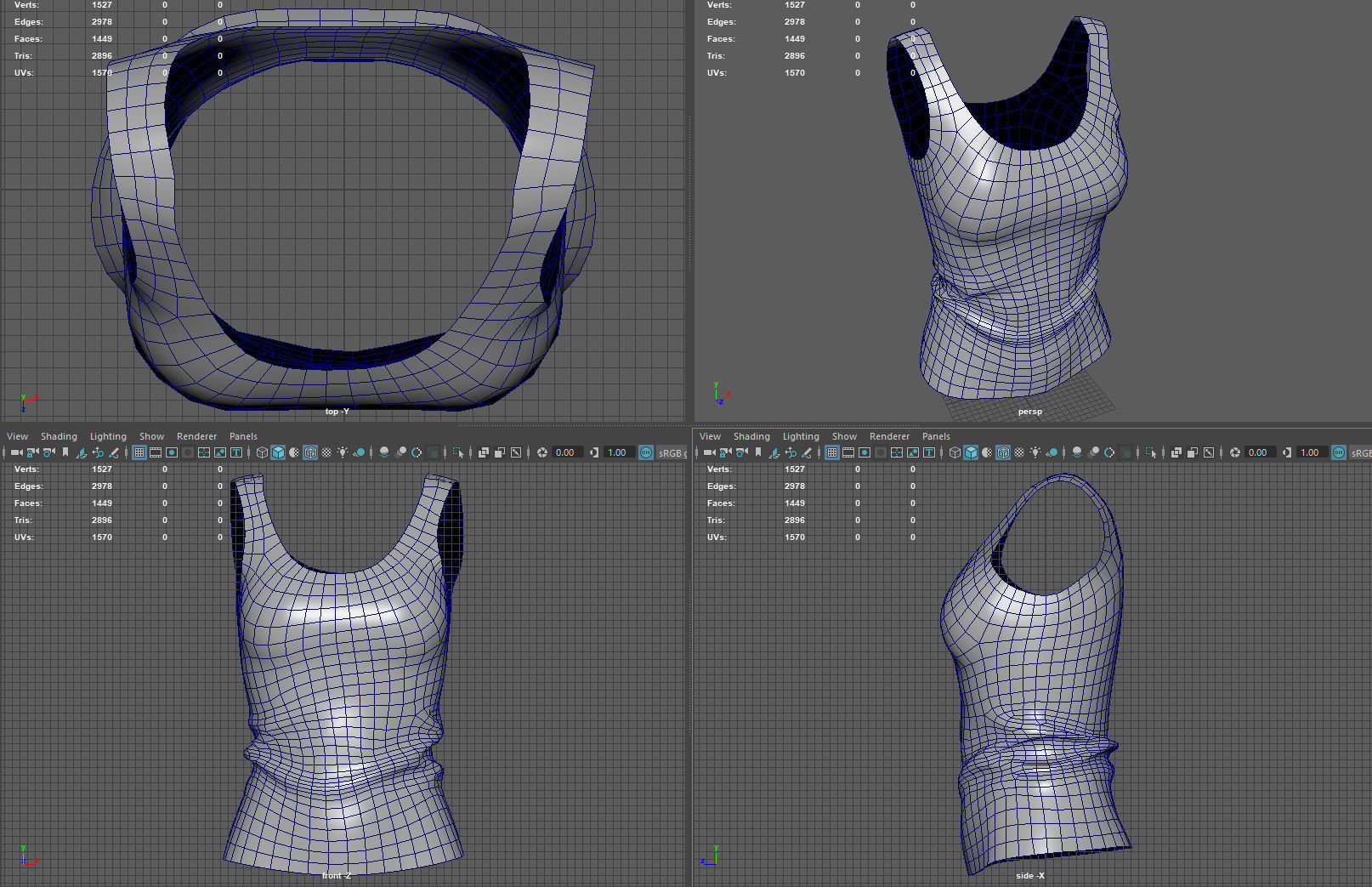 3D model women tank top VR / AR / low-poly | CGTrader