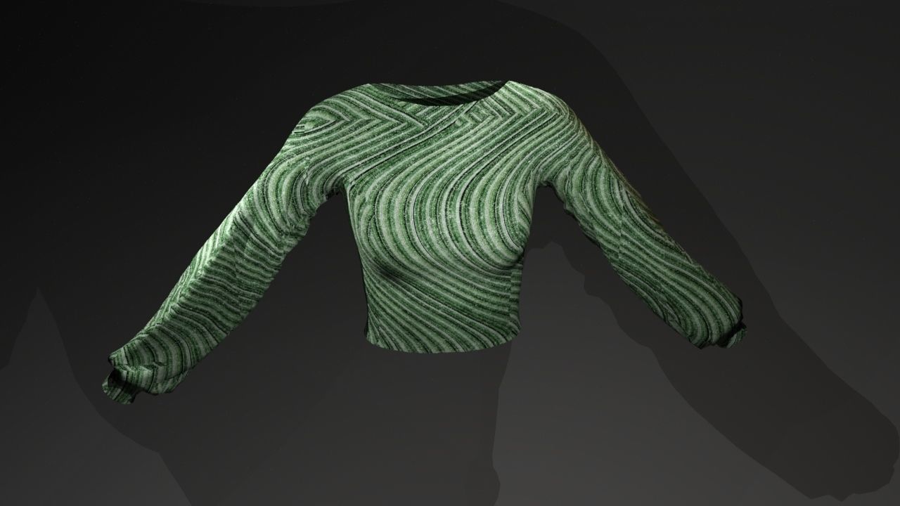 3D model Female Sweater VR / AR / low-poly | CGTrader