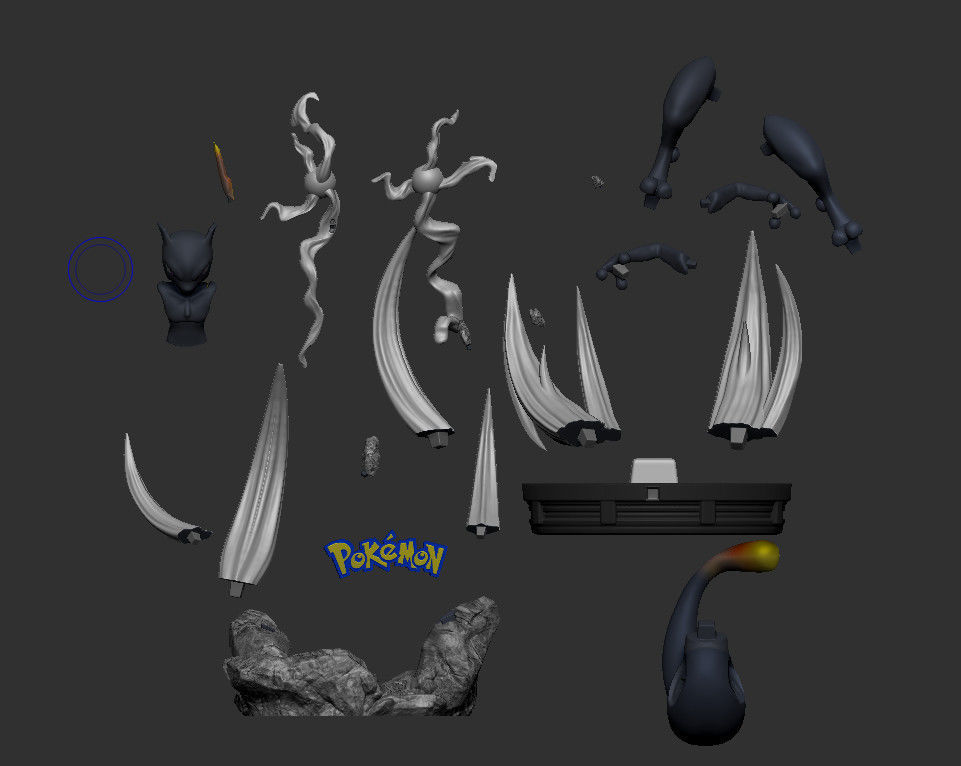 Shadow Mewtwo Pokemon 3D Printable 3D model 3D printable | CGTrader