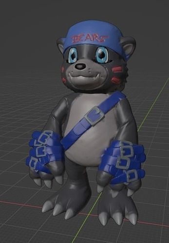 bearmon 3D model 3D printable | CGTrader