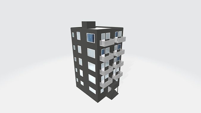 House block building 3D model free VR / AR / low-poly 3D model | CGTrader