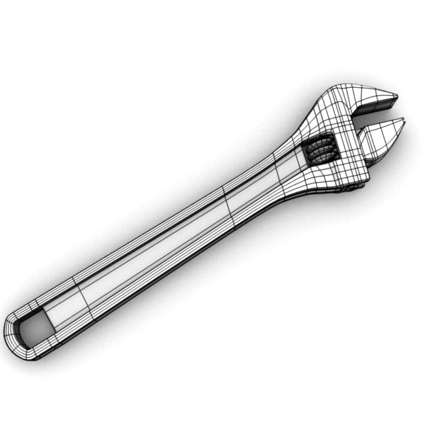Adjustable Spanner 3D model | CGTrader