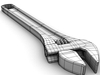 Adjustable Spanner 3D model | CGTrader