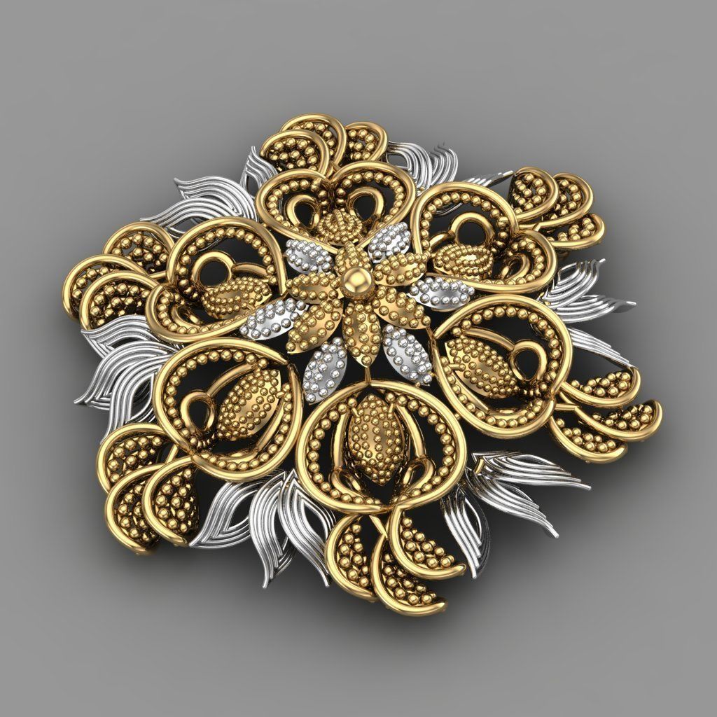 Traditional Indian Earring Set 3D print model 3D model 3D printable ...