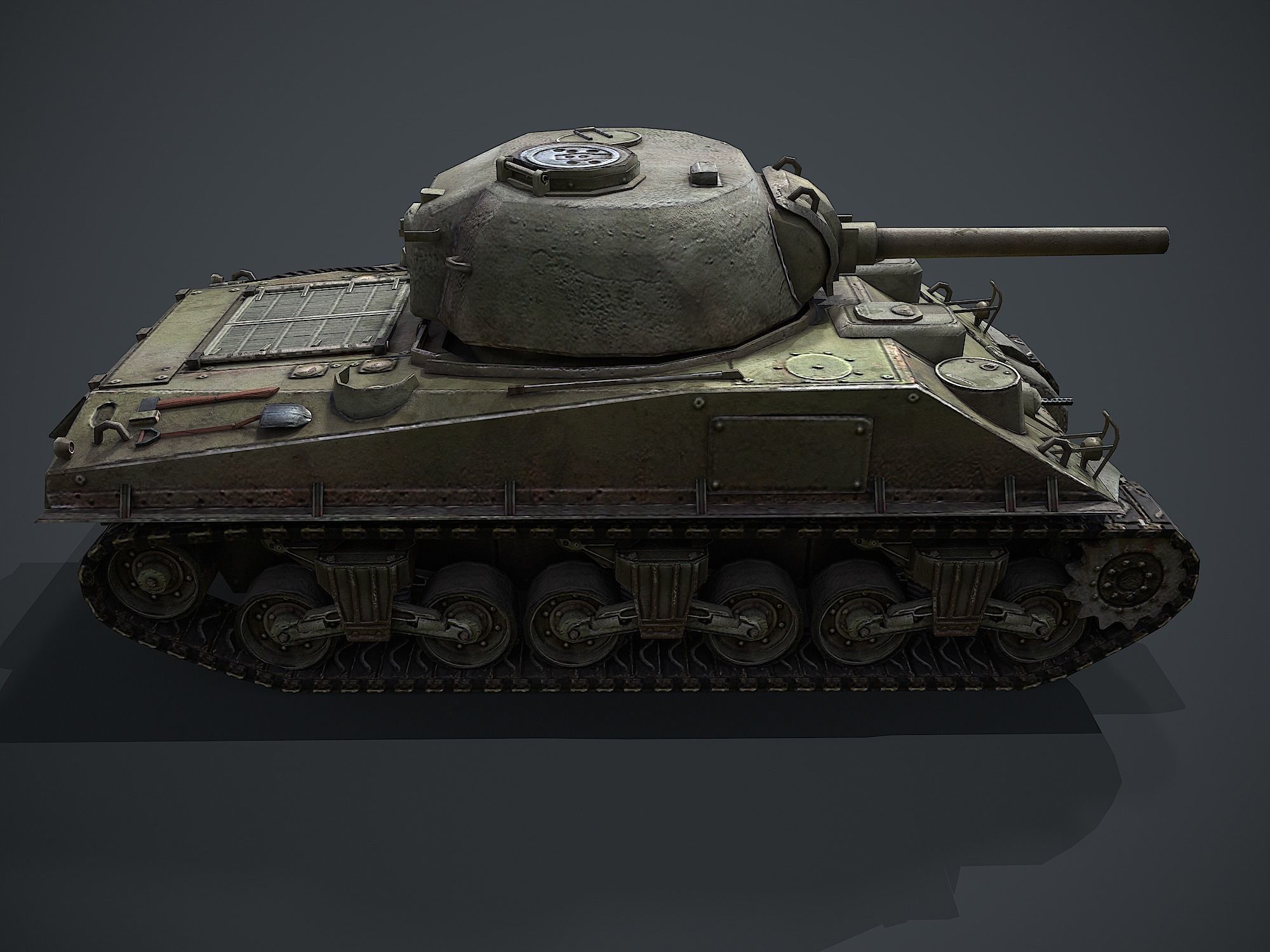 3D model M4 Sherman VR / AR / low-poly | CGTrader