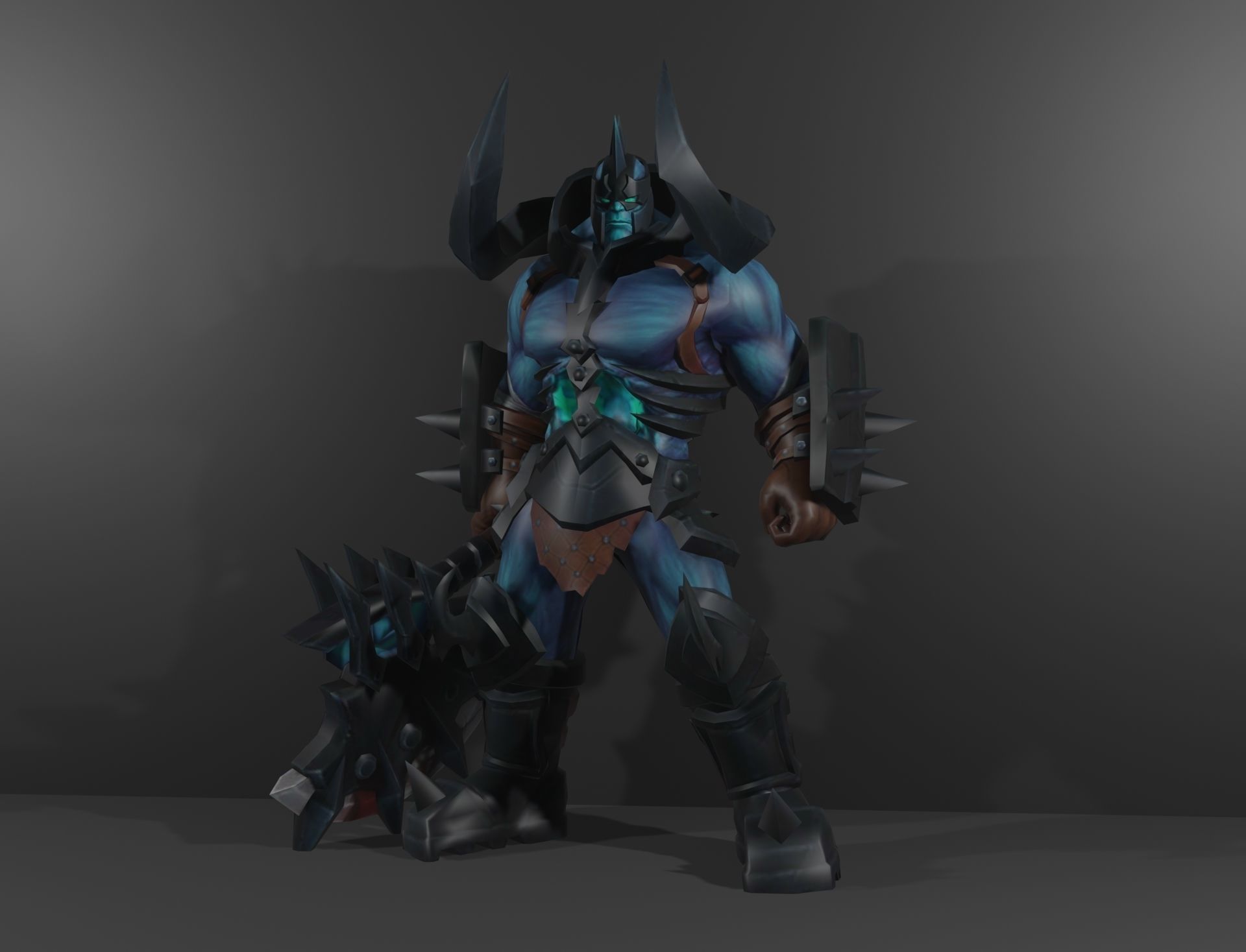 blue gaint 3D model animated rigged | CGTrader