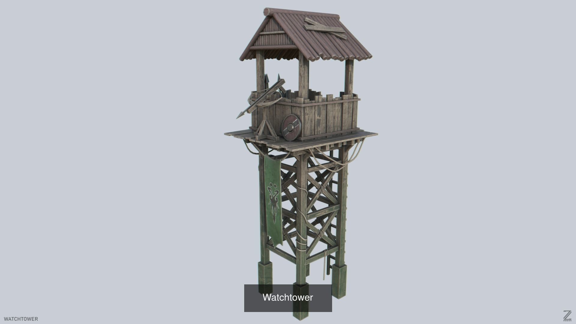 Watchtower collection VR / AR / low-poly | CGTrader