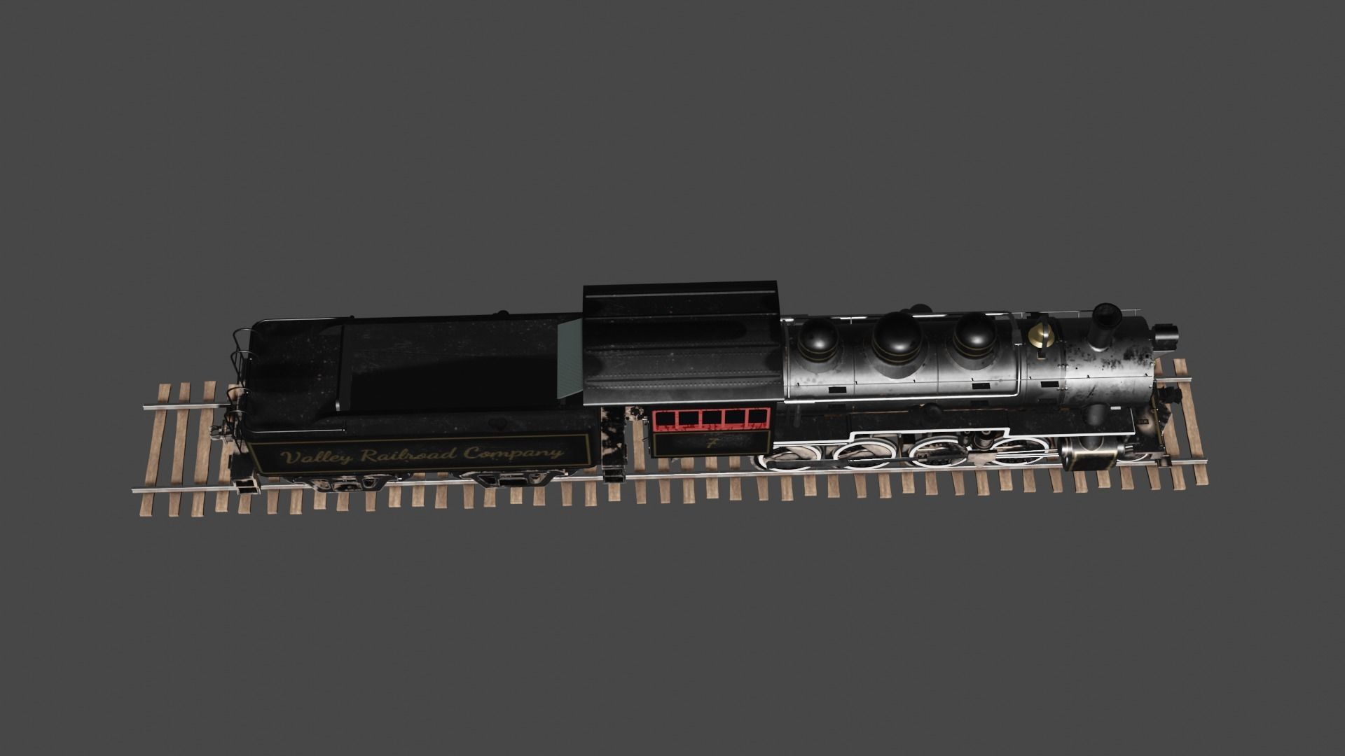 Steam Locomotive Train model 3D model | CGTrader